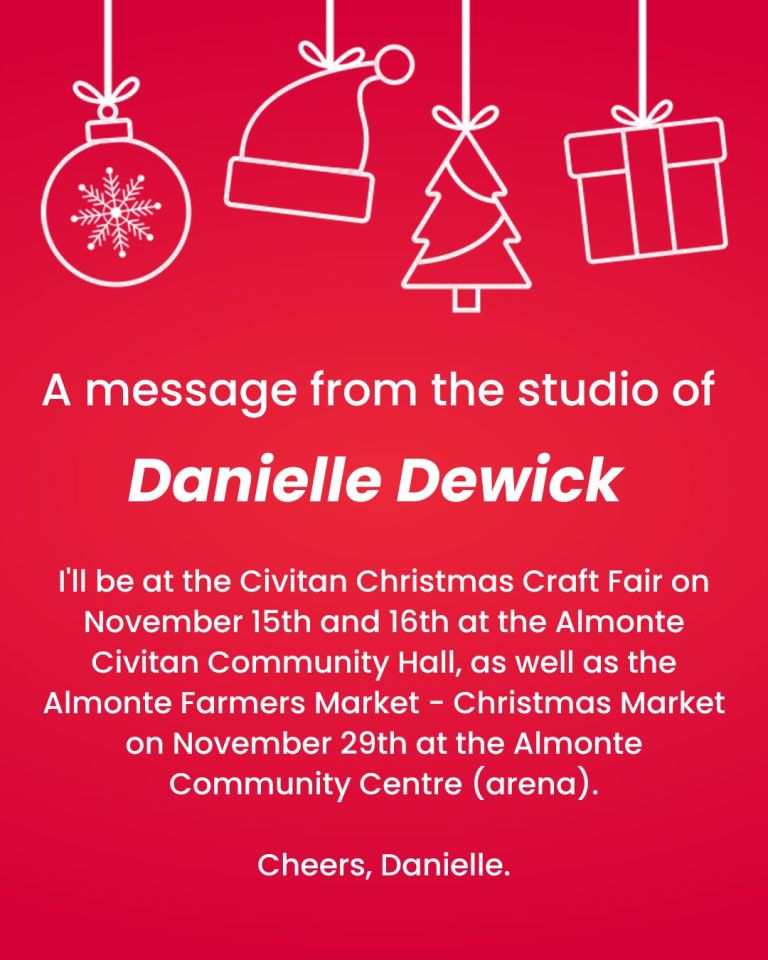 A message from the studio of Danielle Dewick – Almonte & Area Artists ...